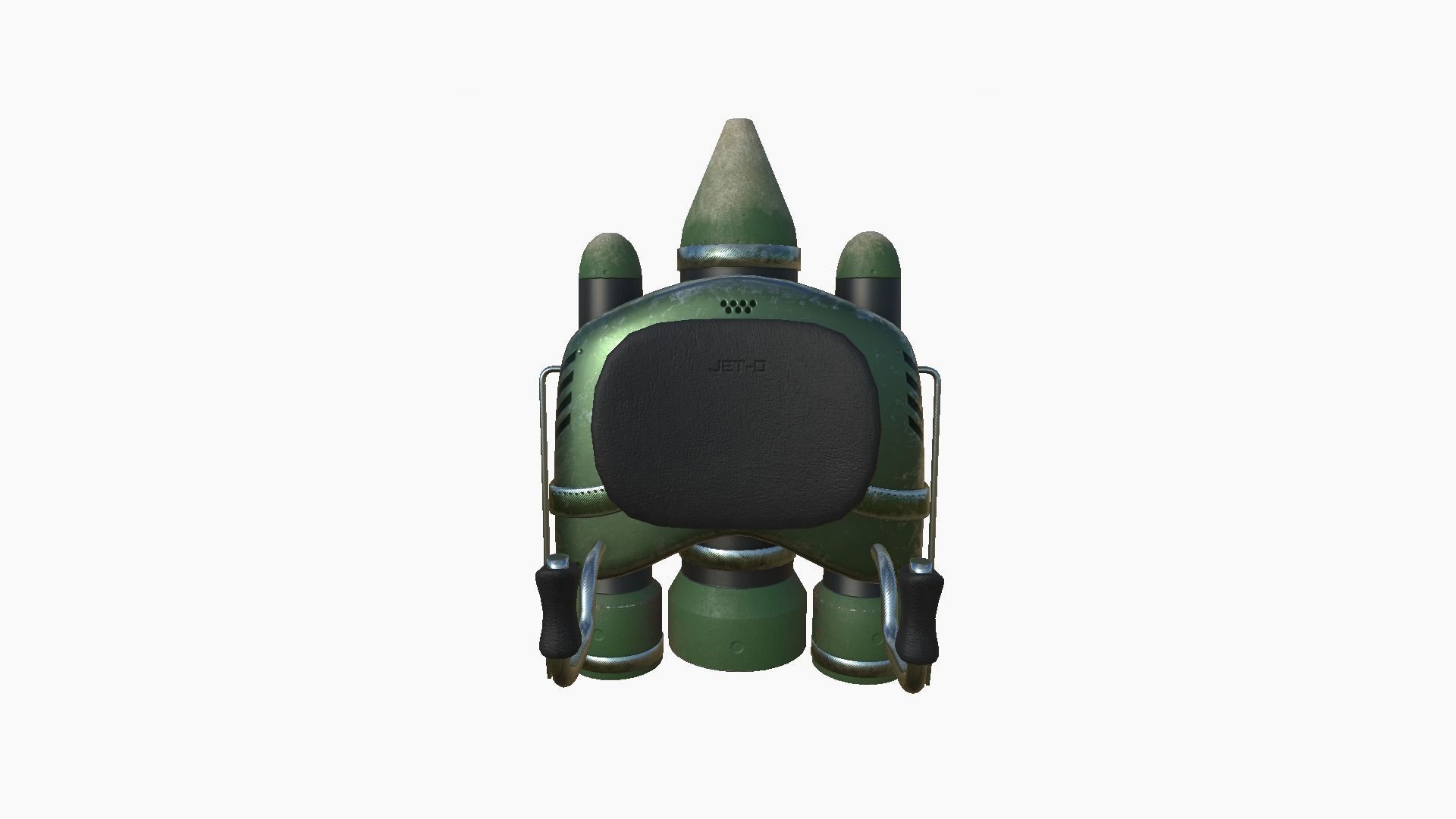 3D model Jetpack D09 Green Metal - SciFi Character Design VR / AR / low ...