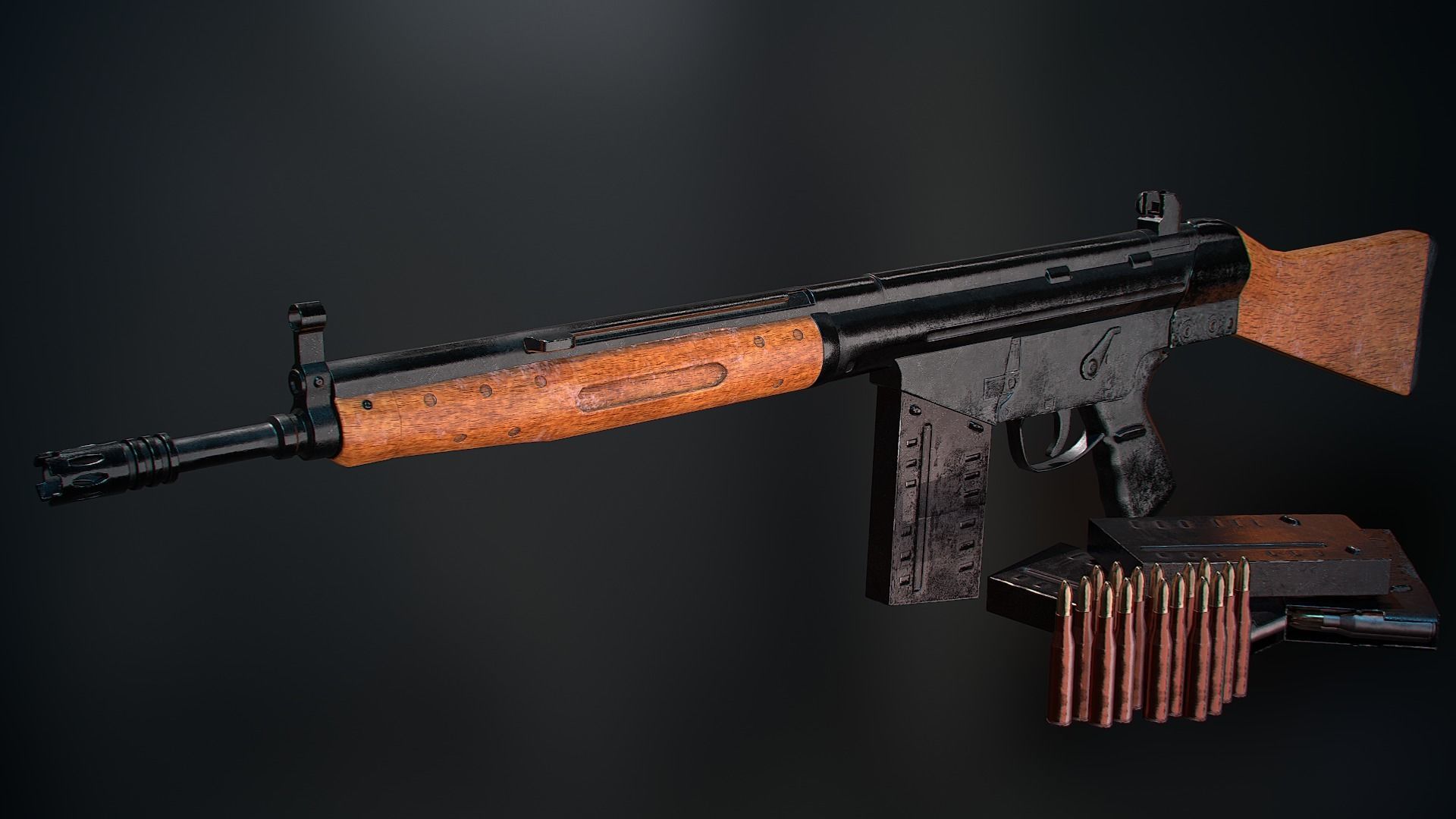 Heckler and Koch G3 free VR / AR / low-poly 3D model | CGTrader