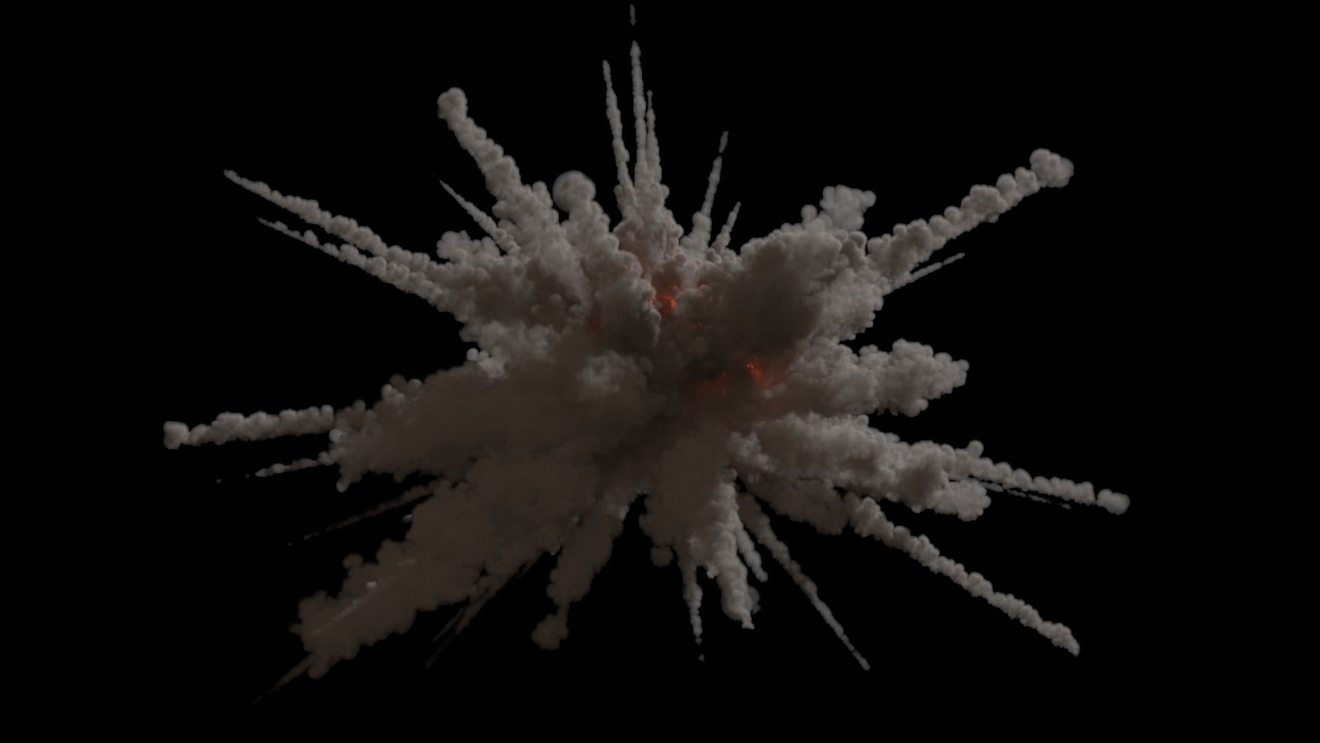 High Resolution Grenade Explosion VDB 3D Model 3D model animated | CGTrader