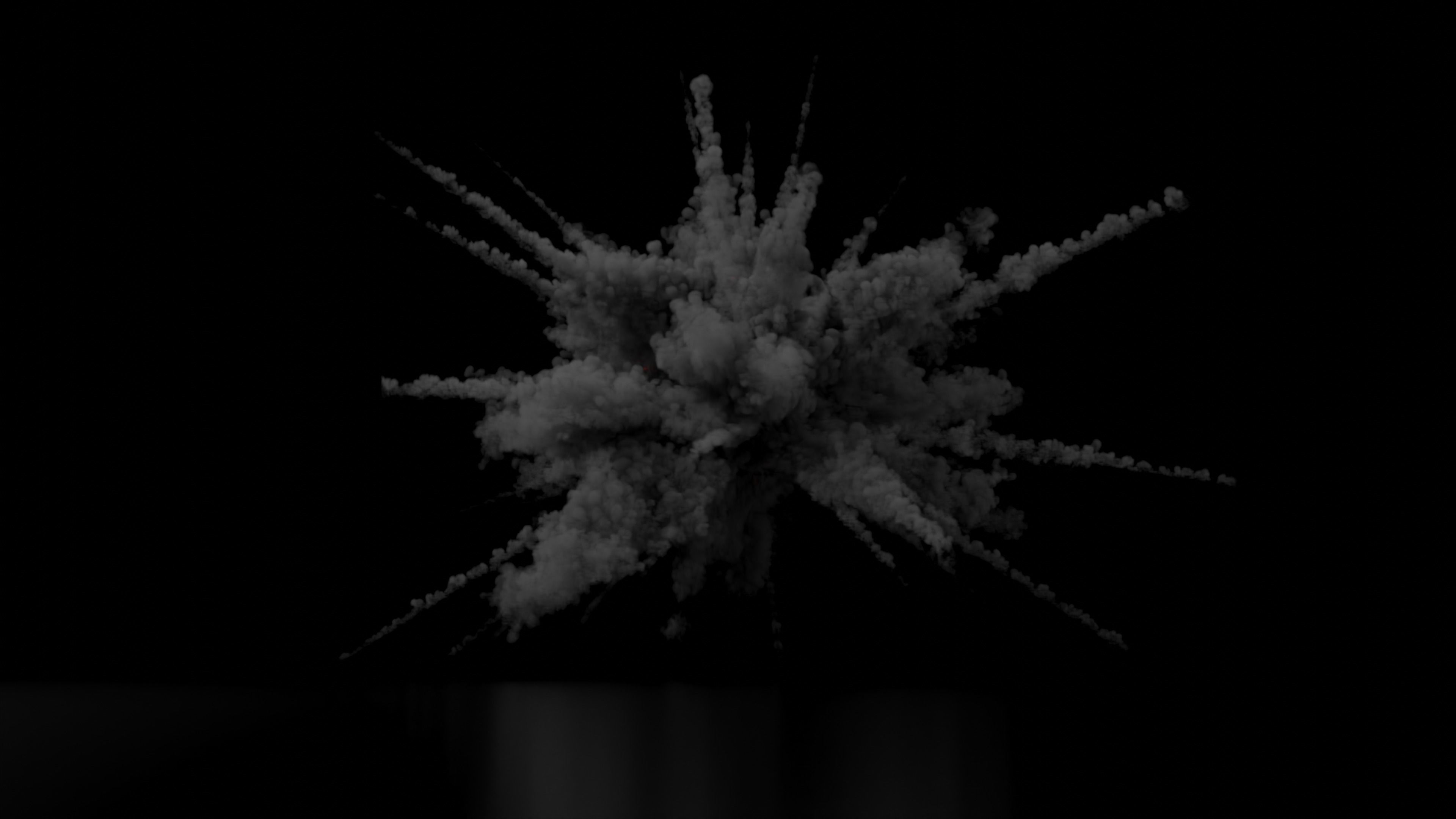 High Resolution Grenade Explosion VDB 3D Model 3D model animated | CGTrader