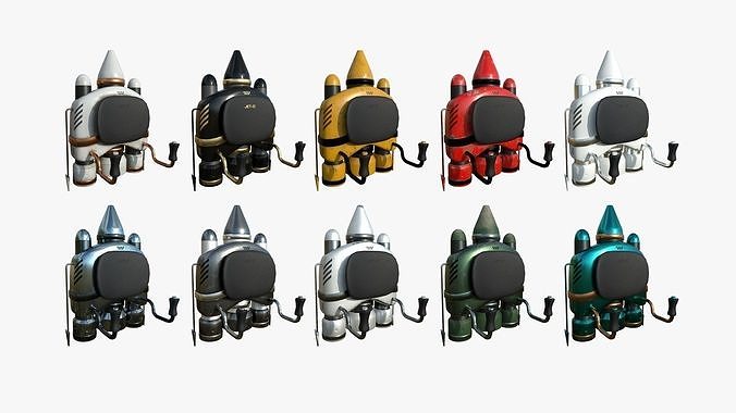 10 Jetpacks D Collection - SciFi Character Design | CGTrader