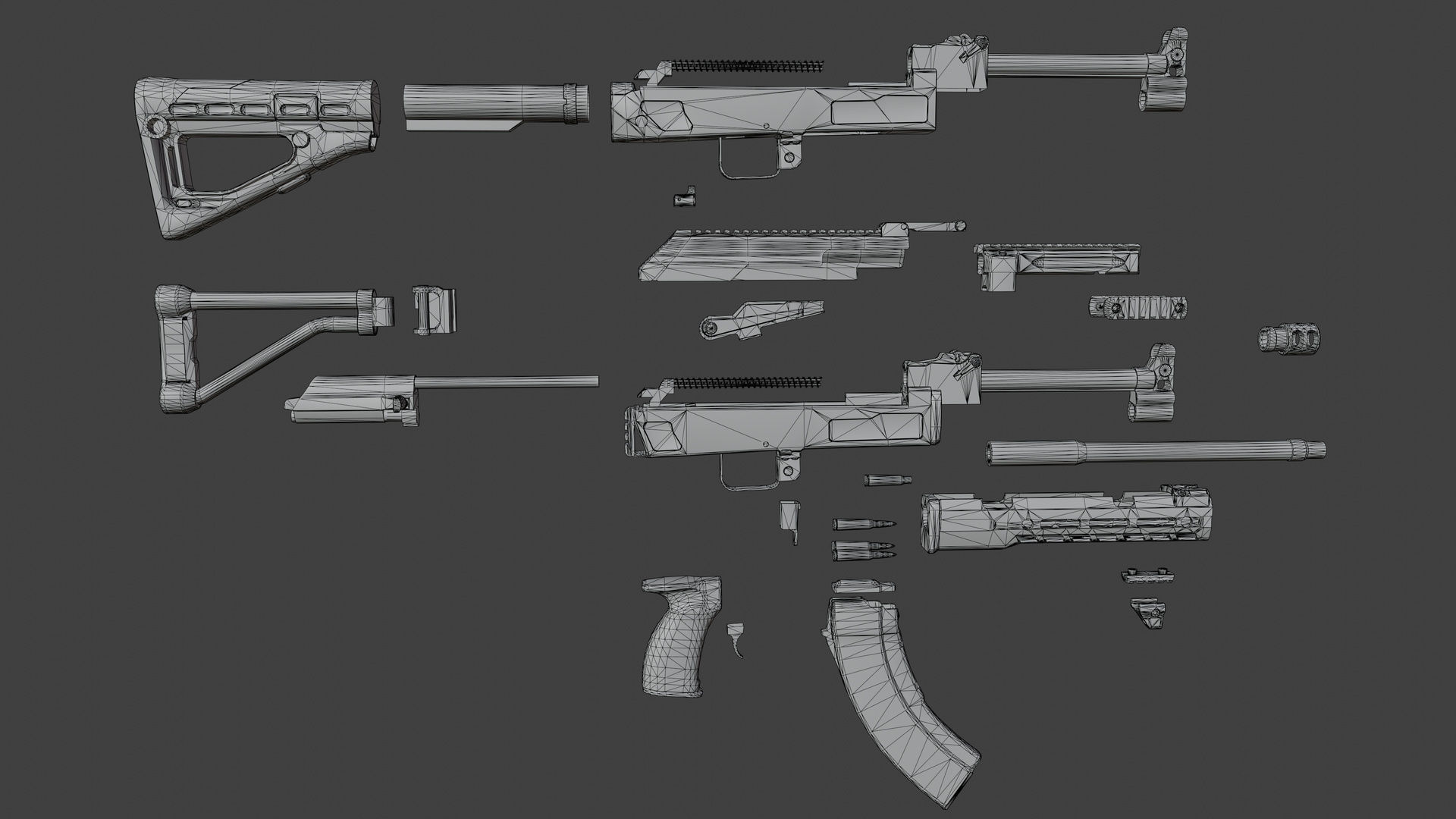 3D model Custom AK MB47 VR / AR / low-poly | CGTrader