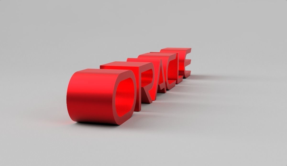 Oracle logo 3D model rigged | CGTrader