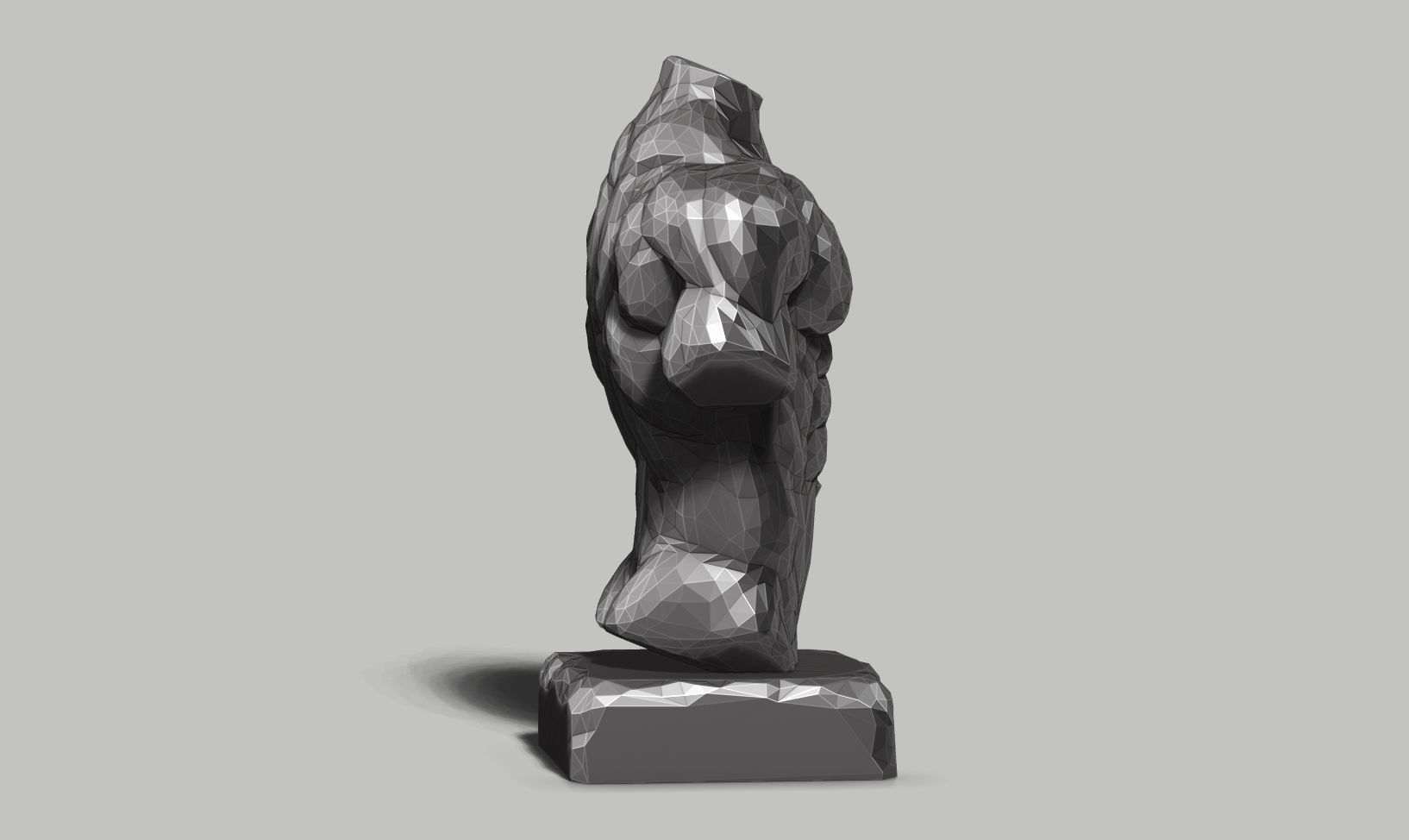low poly torso 3d print model 3D model 3D printable | CGTrader
