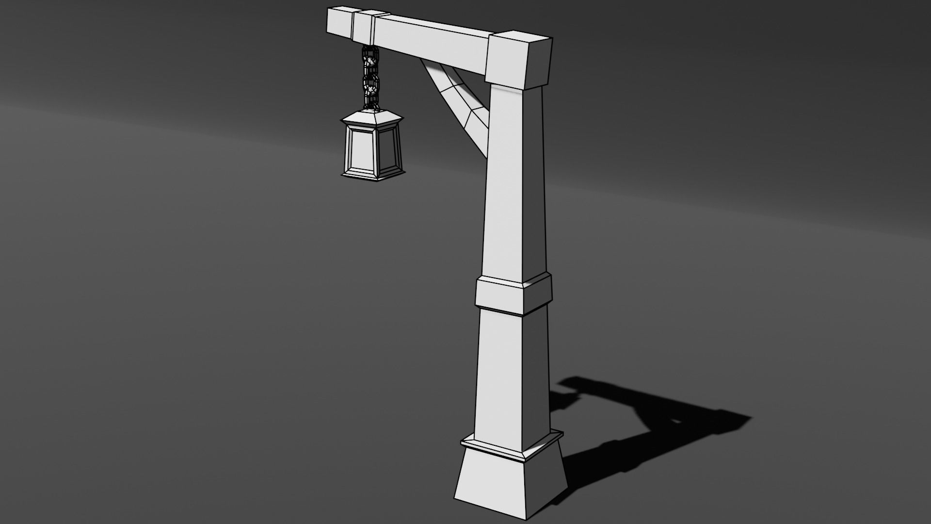 Stylized Lamp Post free VR / AR / low-poly 3D model | CGTrader