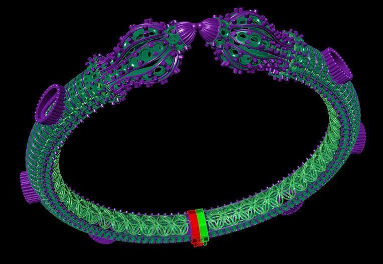 Bracelet 3D model 3D printable | CGTrader