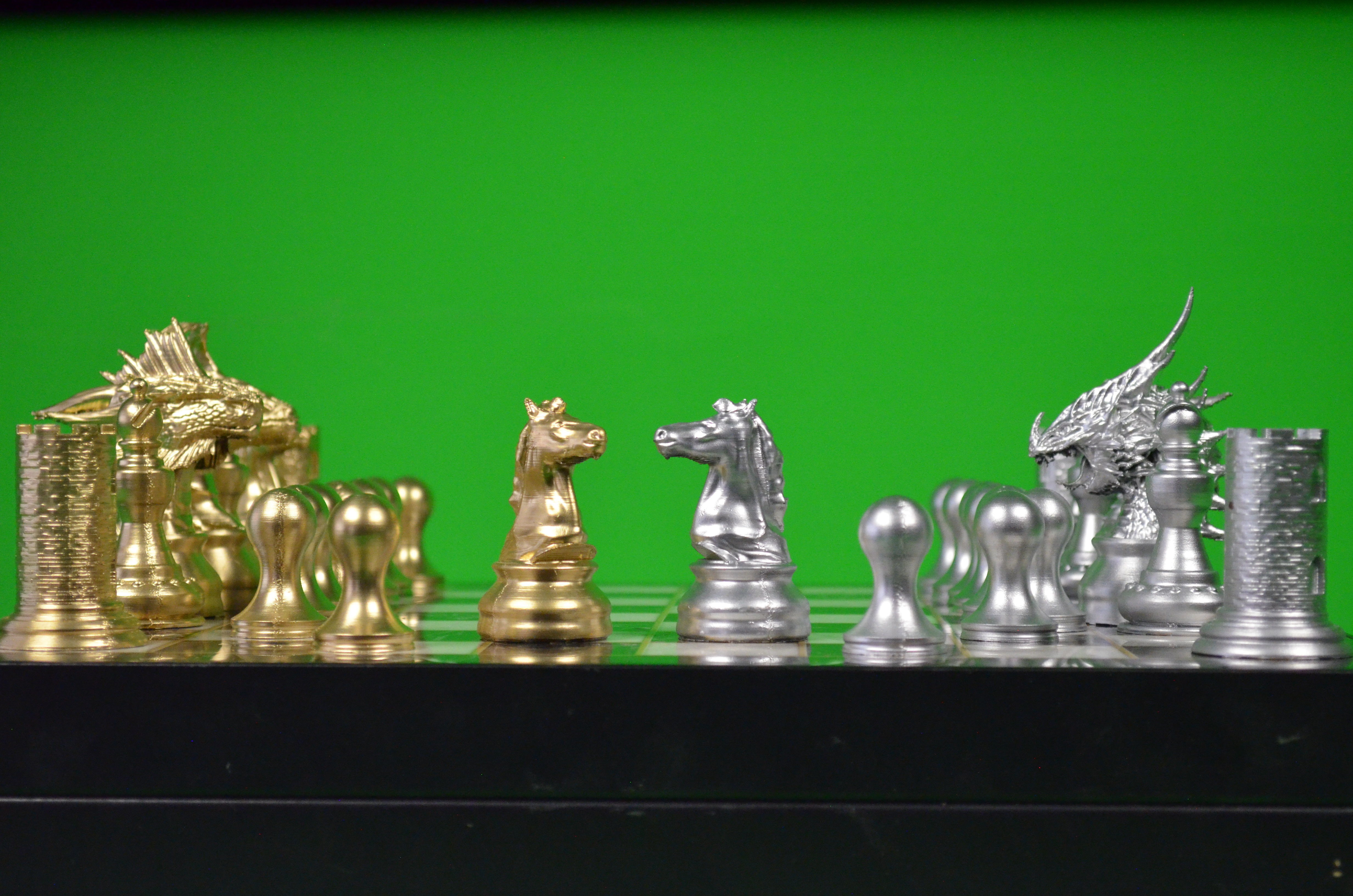 Dragon Chess Set-Dragon Chess Pieces 3D model 3D printable | CGTrader