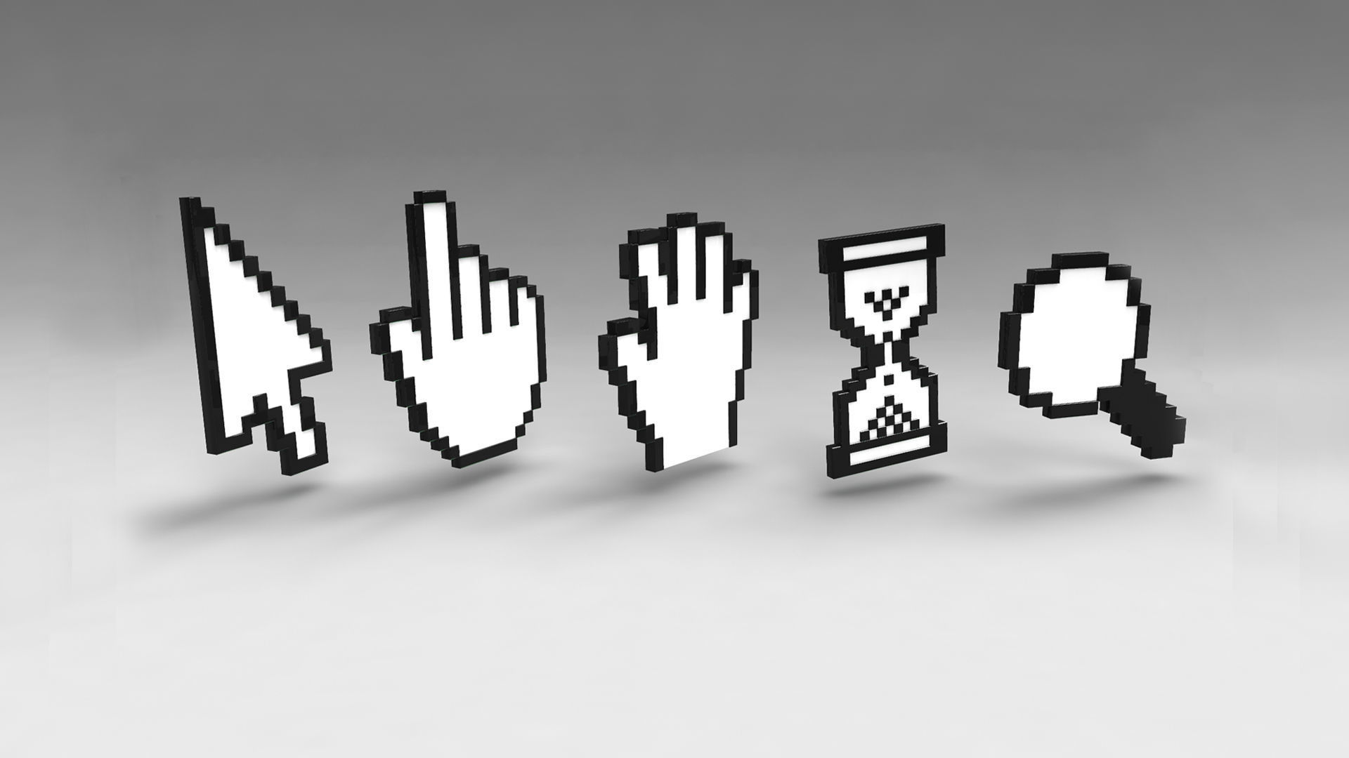 Cursor icons 3D model | CGTrader