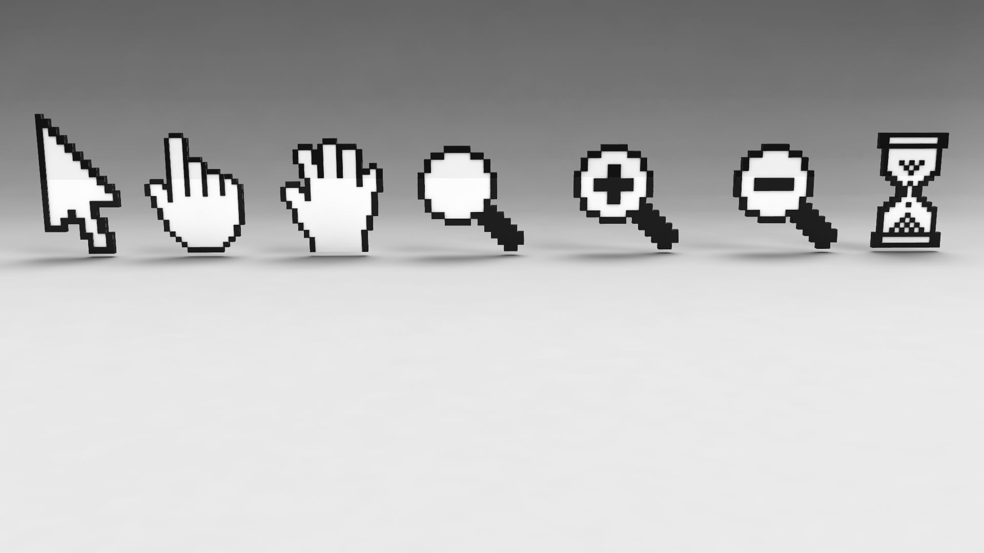 Cursor icons 3D model | CGTrader