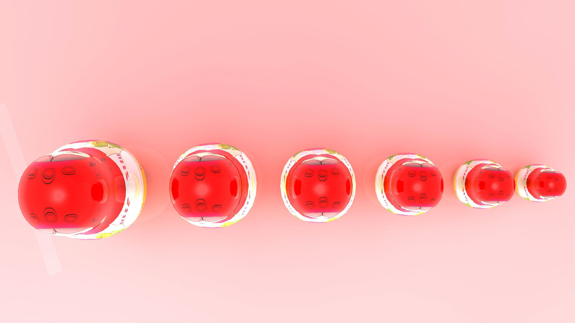 Babushka matryoshka dolls 3D model | CGTrader