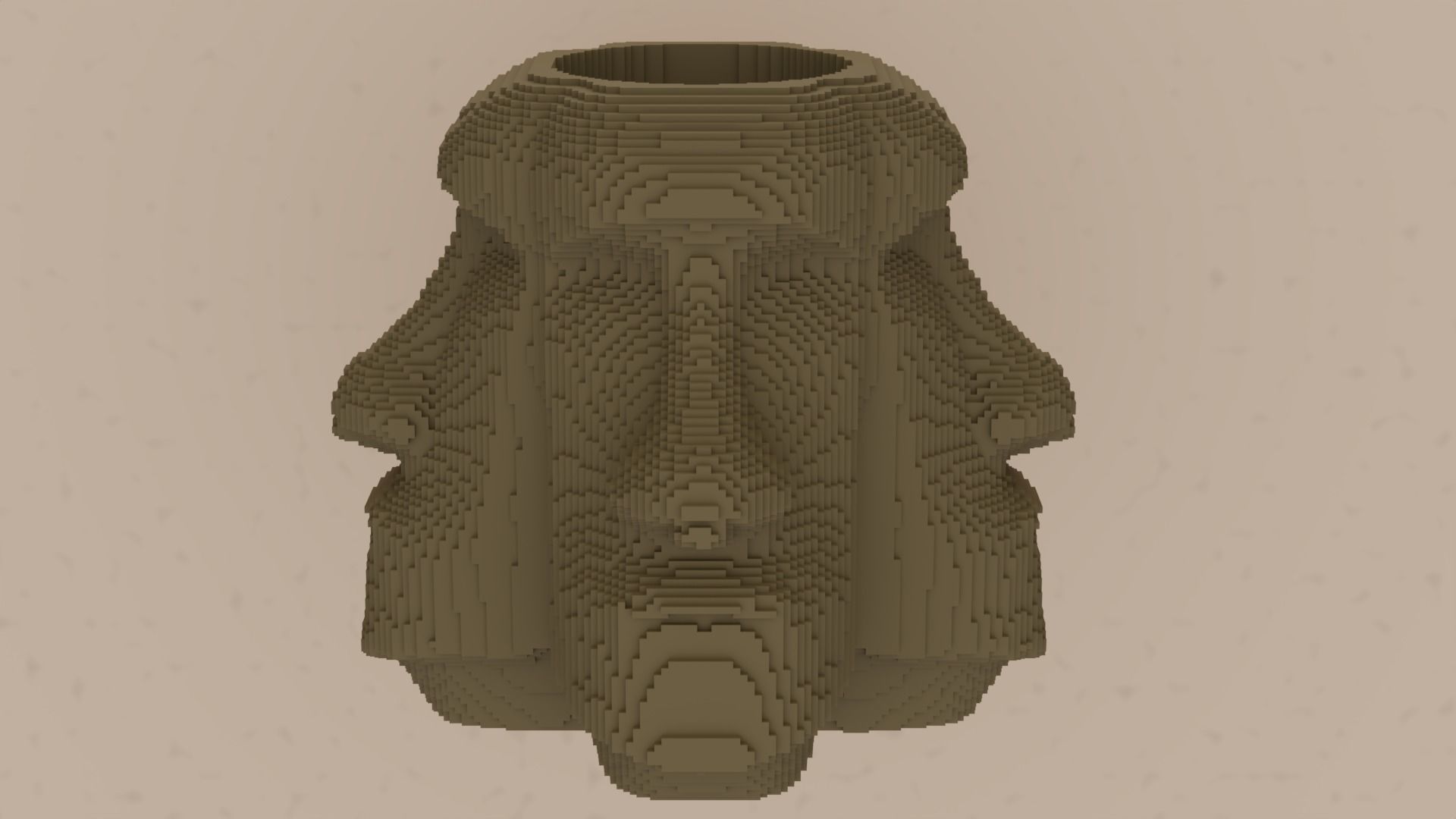 Moai Statue Pencil Holder 3D model 3D printable | CGTrader