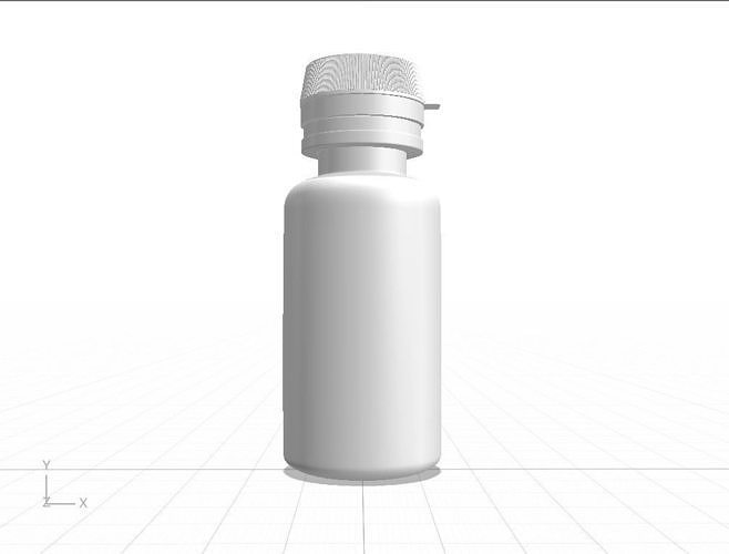 Botella 10 mL free 3D model | CGTrader