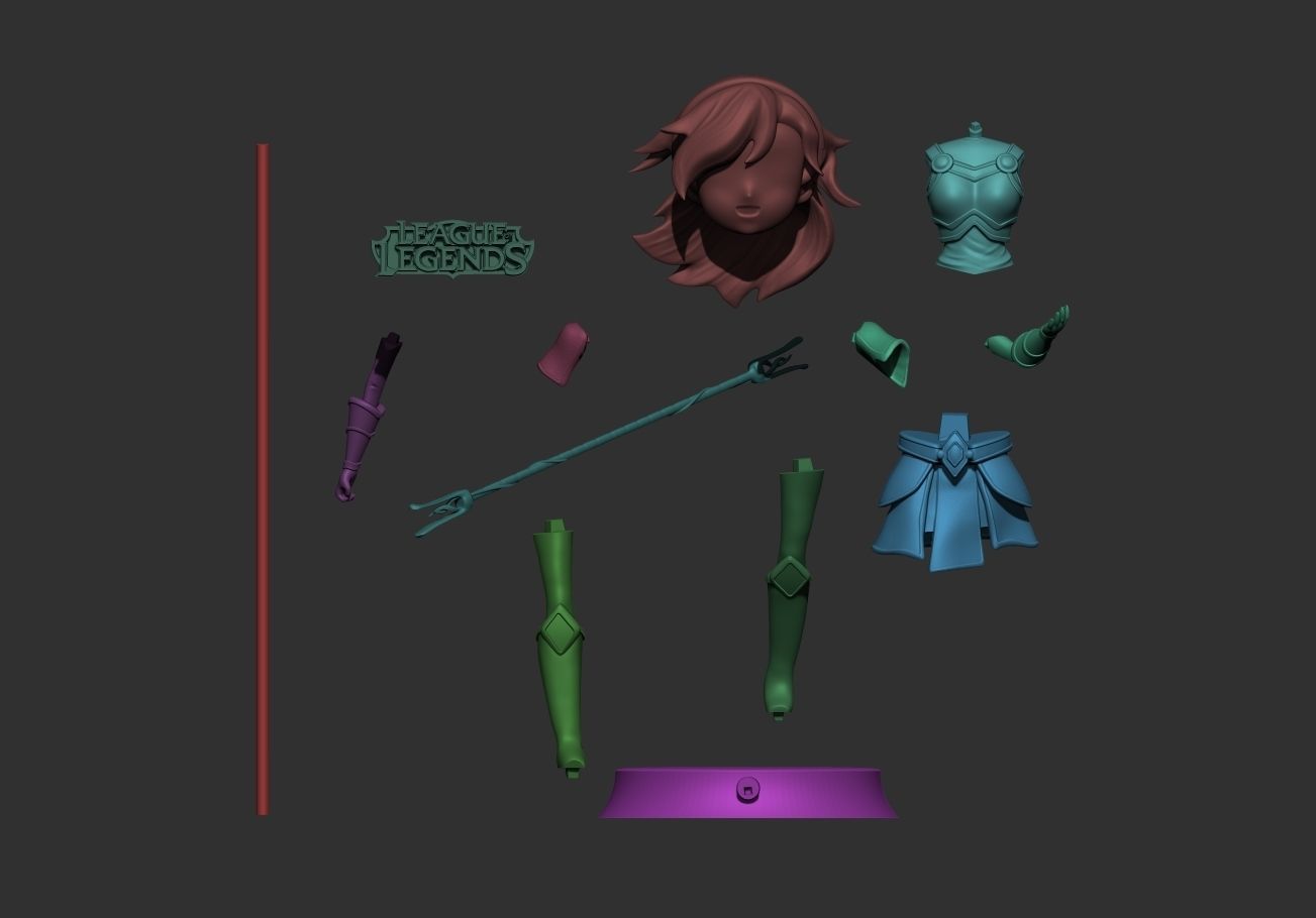 Lux chibi - League of legends 3D model 3D printable | CGTrader