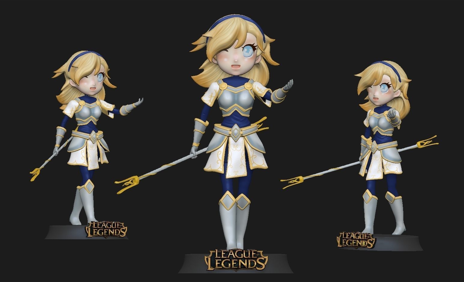 Lux chibi - League of legends 3D model 3D printable | CGTrader