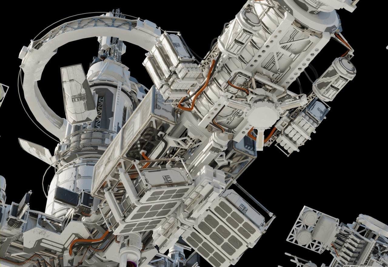 Space station 3D model rigged | CGTrader