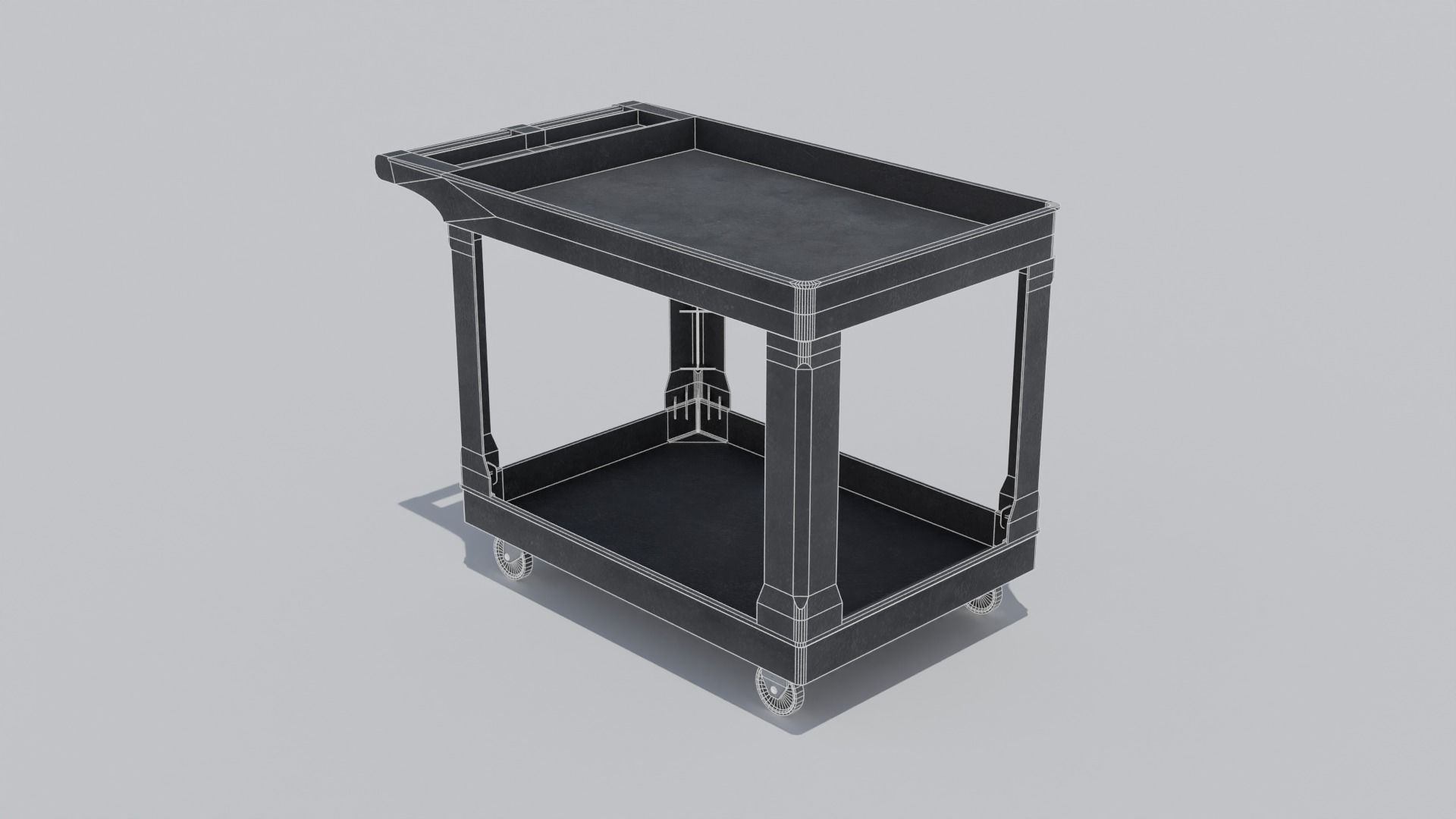 3D model Industrial Utility Cart with 4k Textures VR / AR / low-poly ...