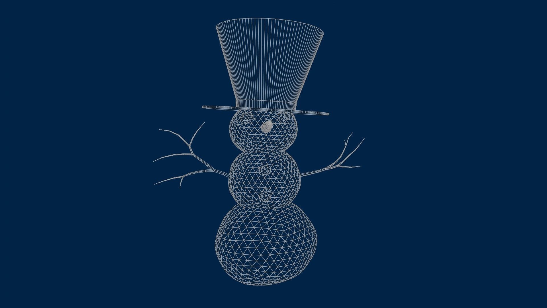 Christmas Snowman Lowpoly 3D model 3D model | CGTrader