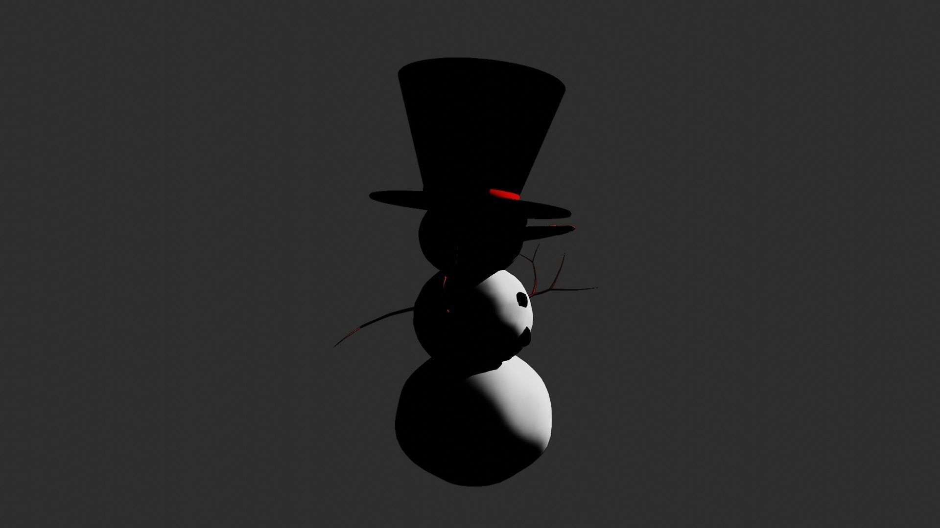Christmas Snowman Lowpoly 3D model 3D model | CGTrader