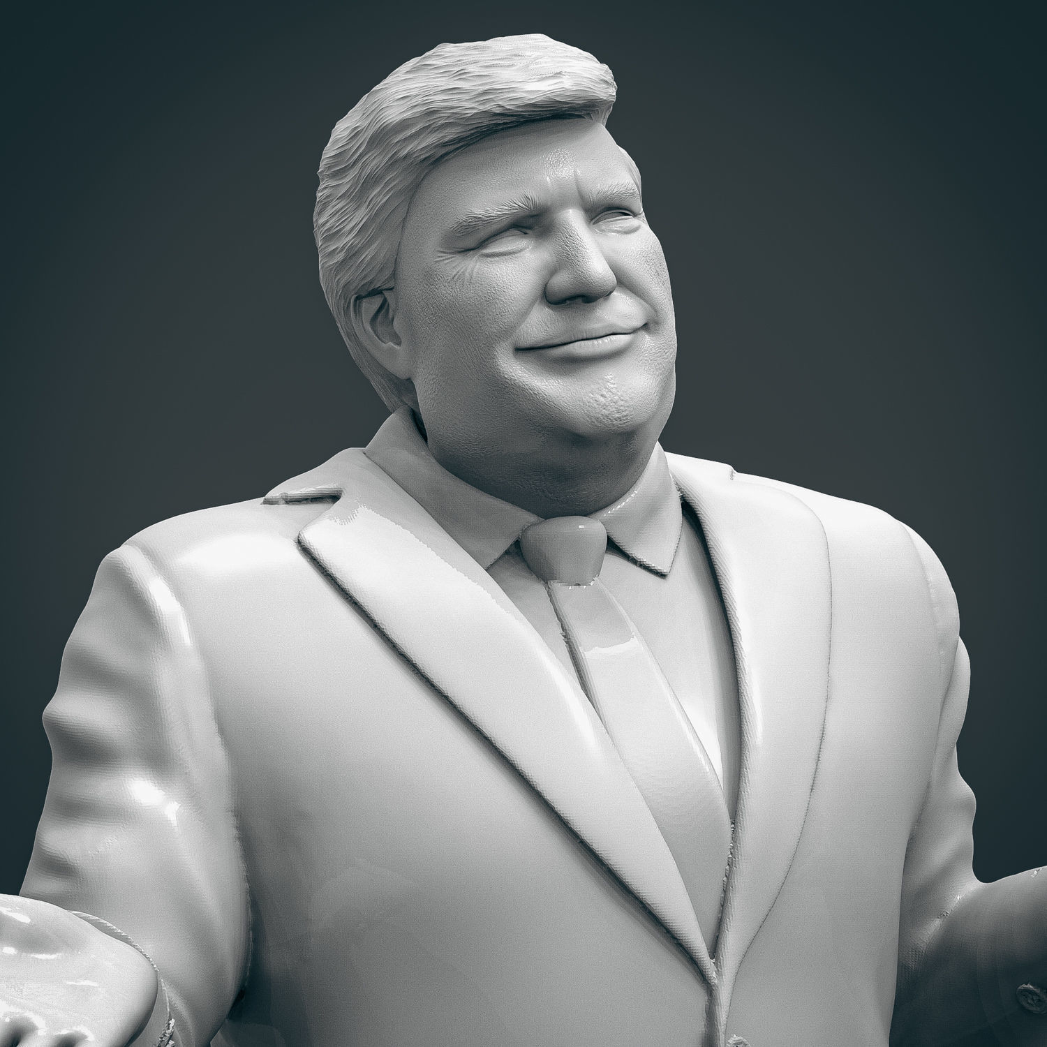 Donald Trump 3D Printable Bust 3D model 3D printable | CGTrader