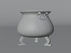 Forged Iron Cauldron with 4K Textures 3D model | CGTrader