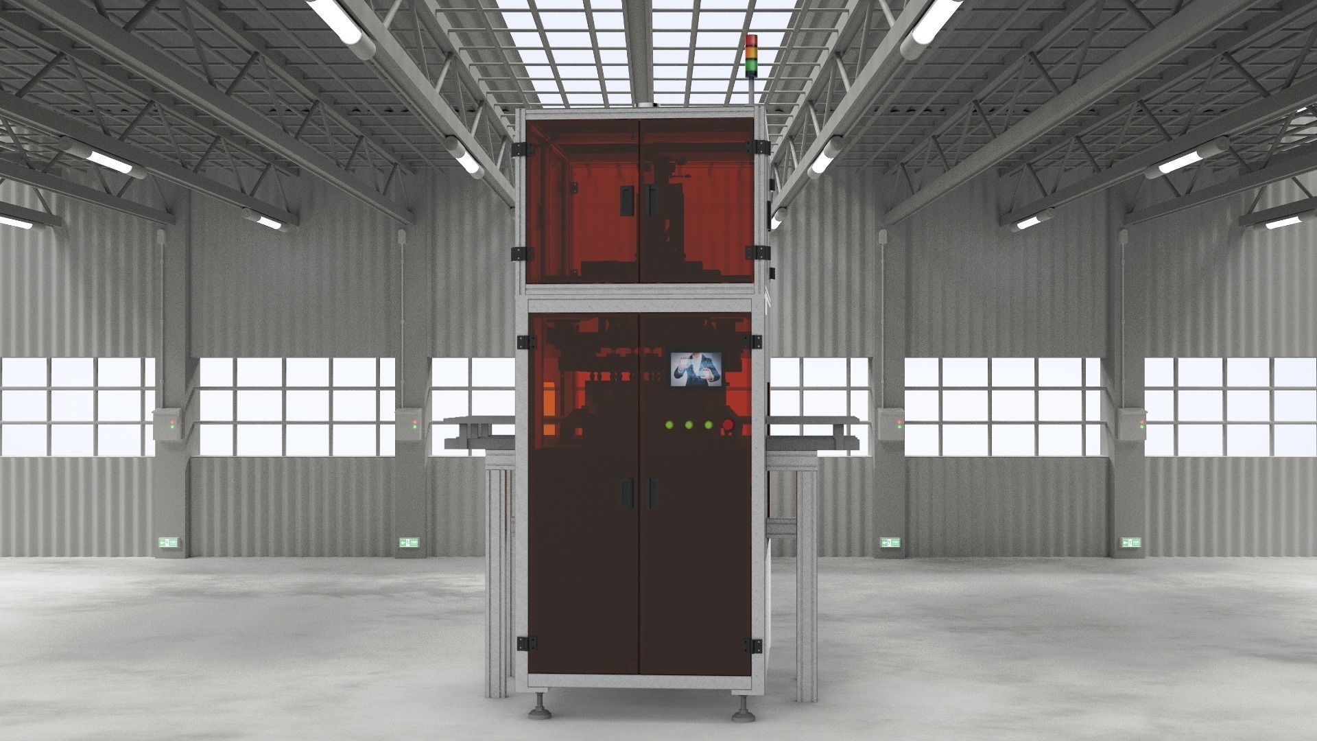 Circular lithium battery cleaning equipment 3D model | CGTrader