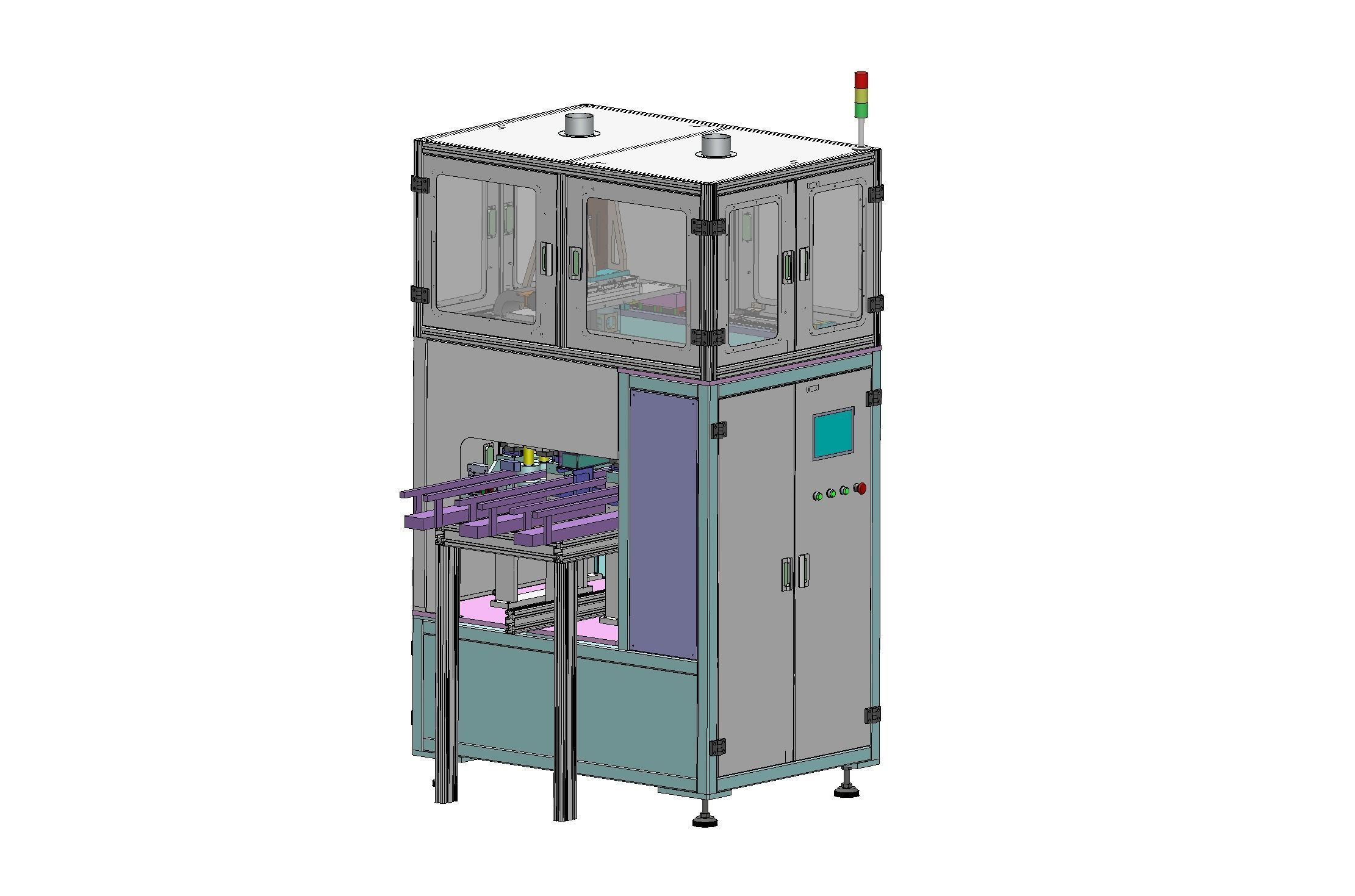 Circular lithium battery cleaning equipment 3D model | CGTrader