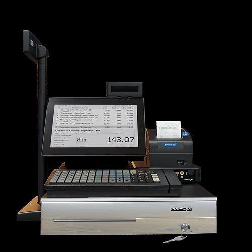 Cash Registry 3D model | CGTrader