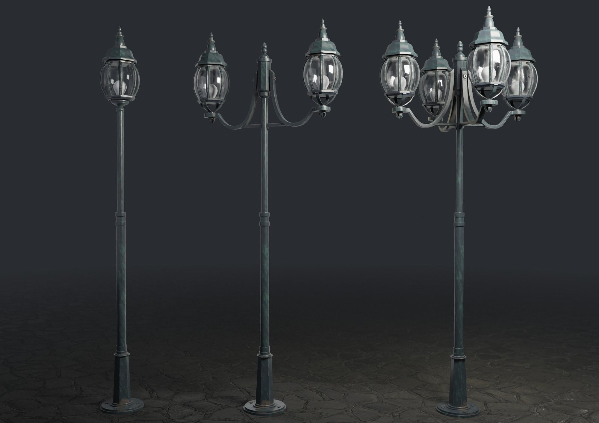 Street Lamps Collection 3D model | CGTrader