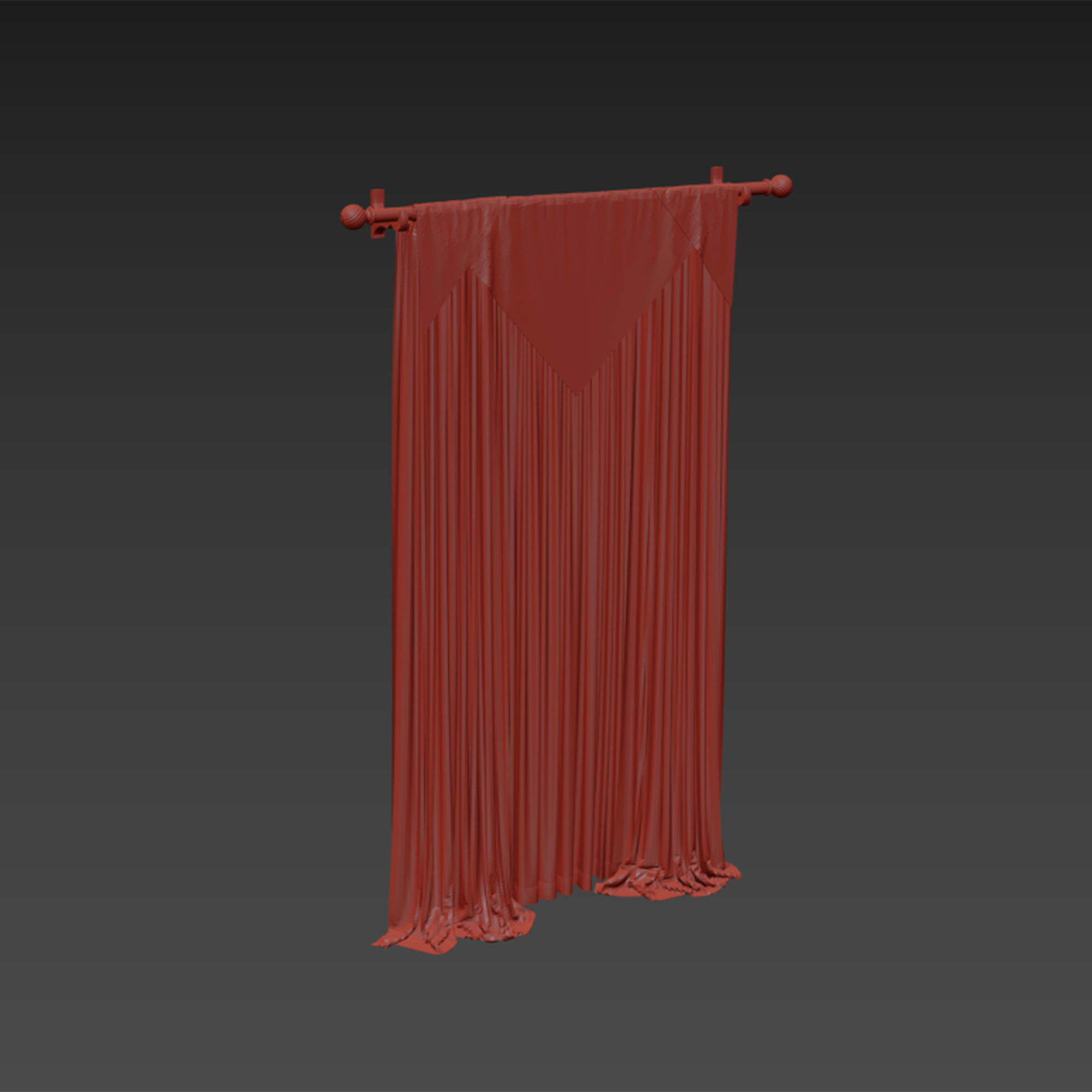 Curtain 005 3D model | CGTrader