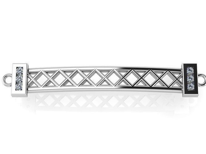 Wavy Bracelet 2038 3D print model 3D model 3D printable | CGTrader