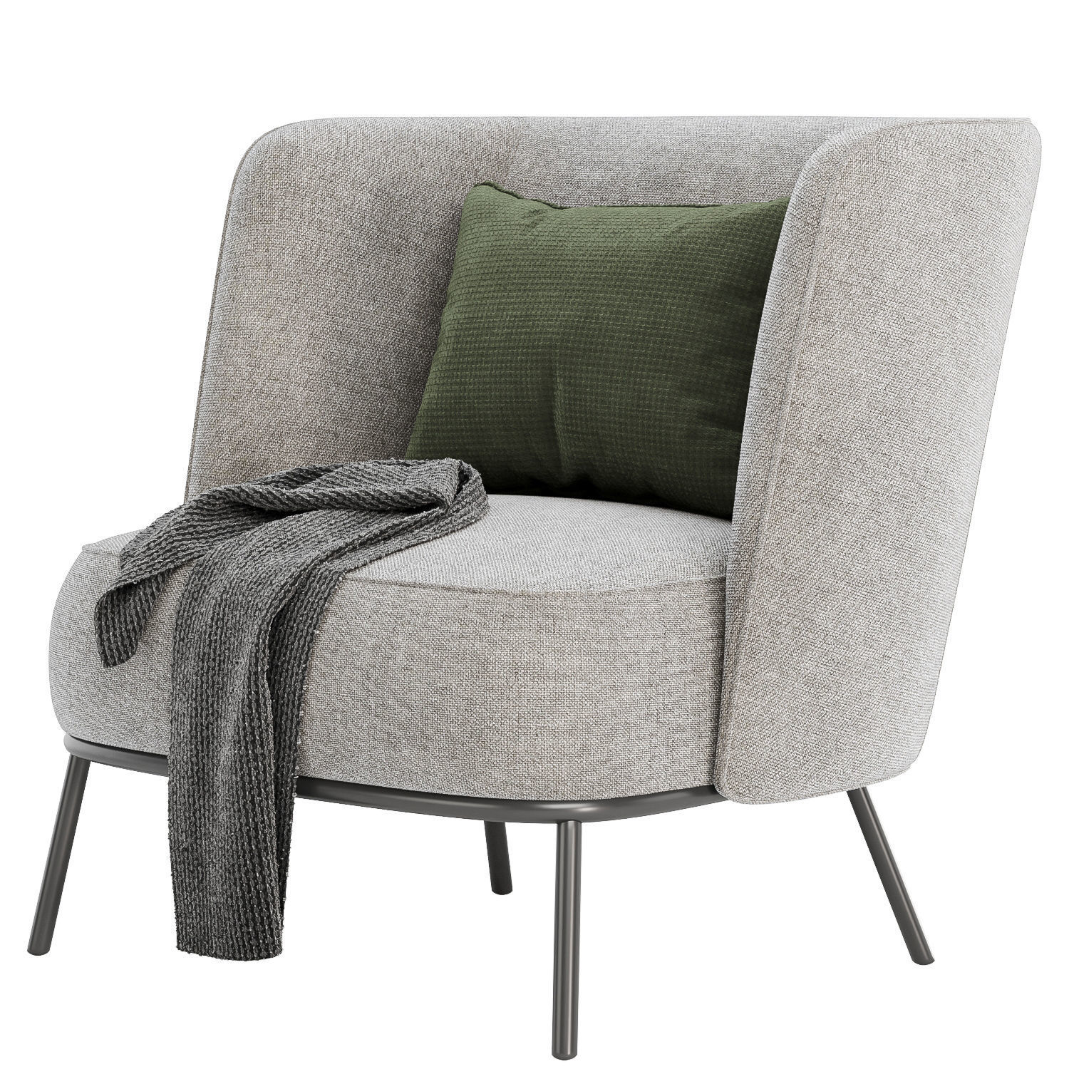 Offecct SHIFT HIGH High-back fabric armchair 3D model | CGTrader