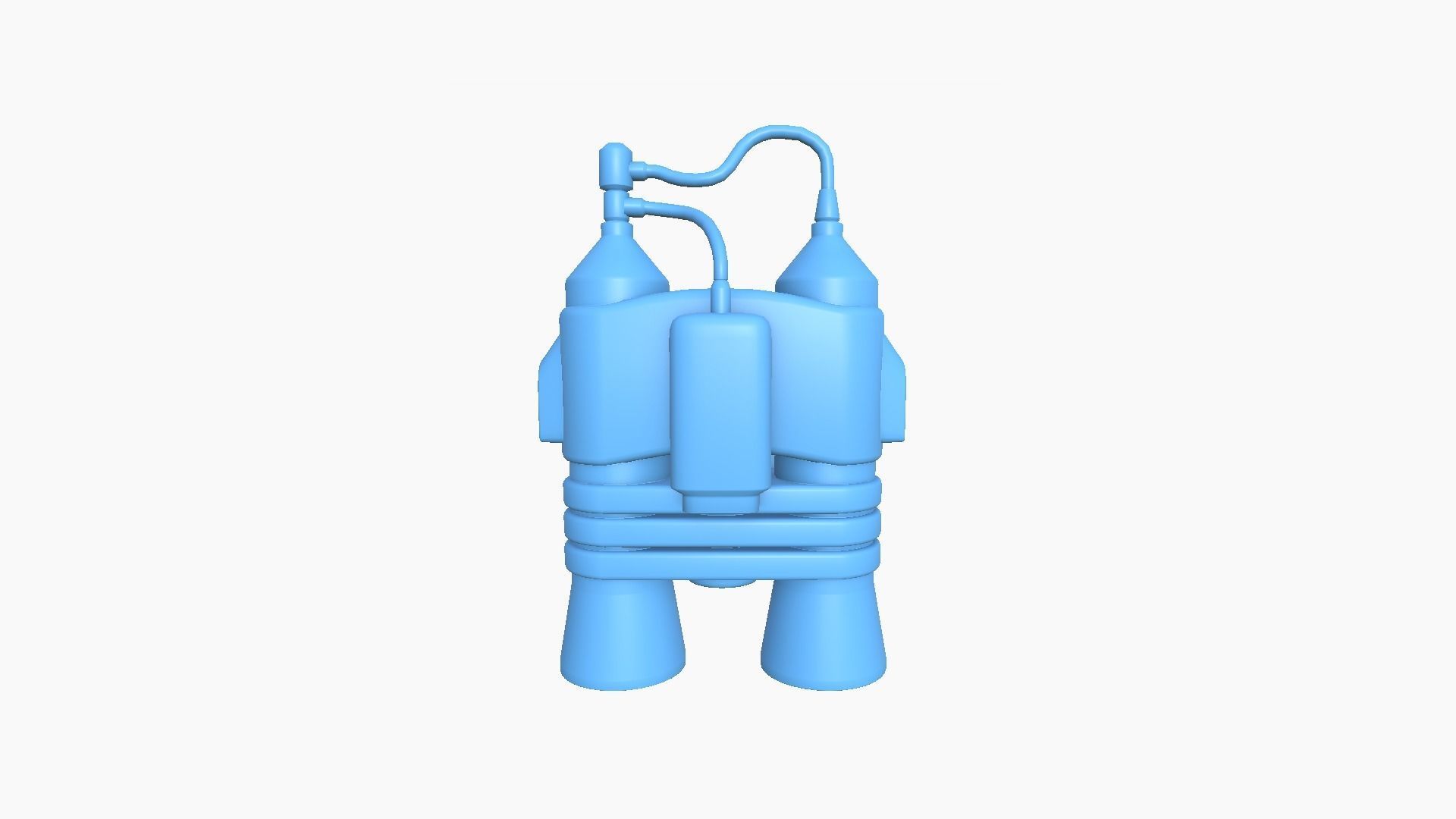 3D model Jetpack E02 Golden Black - SciFi Character Design VR / AR ...