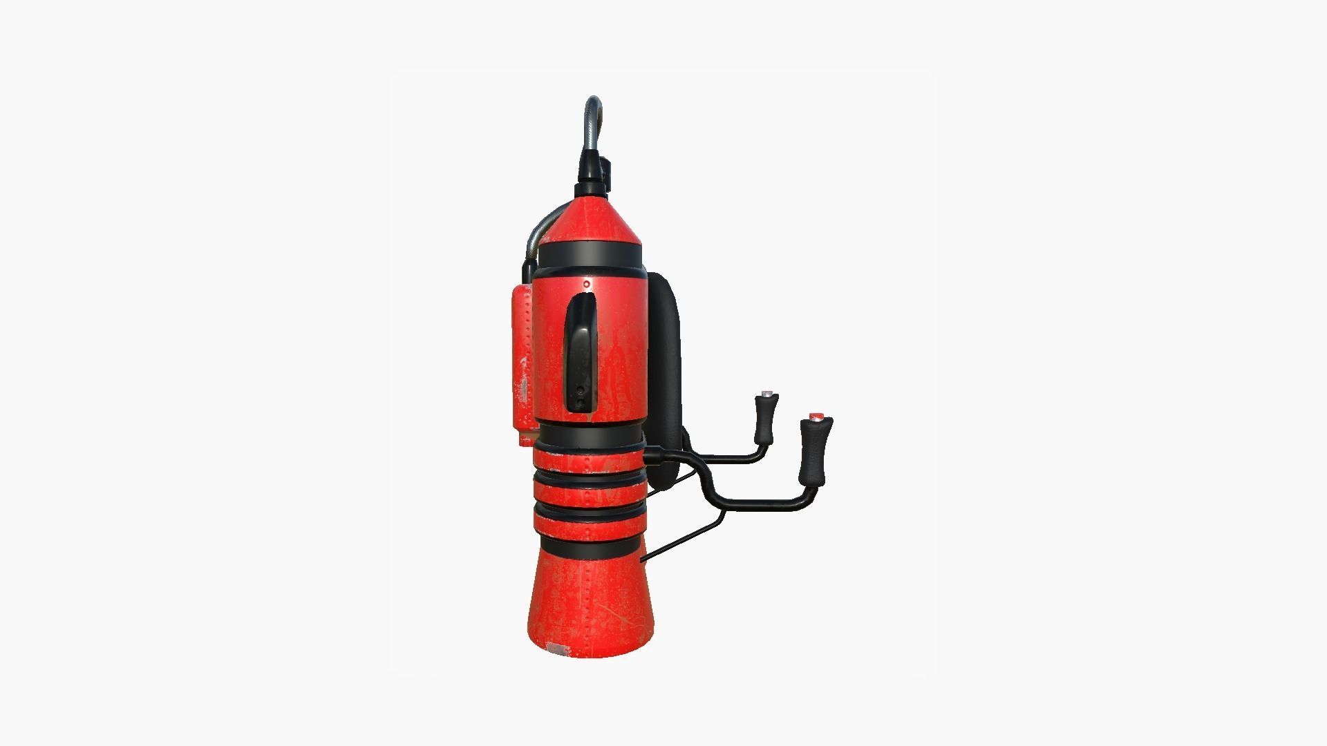 3D model Jetpack E04 Red Black - SciFi Character Design VR / AR / low ...