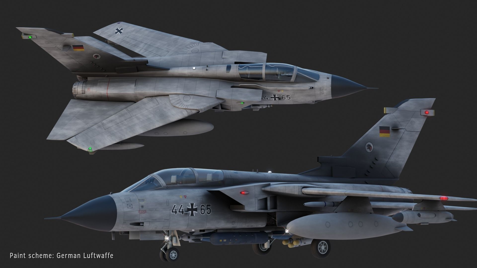 Panavia Tornado IDS GR1 3D model animated rigged | CGTrader