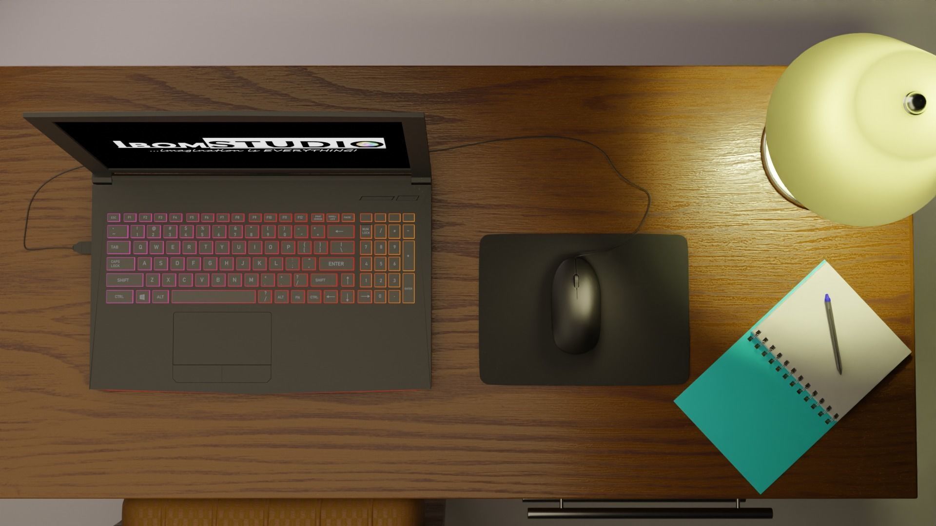 Game-Ready MSI Gaming Laptop with Animated RGB Keypad Lights 3D model ...