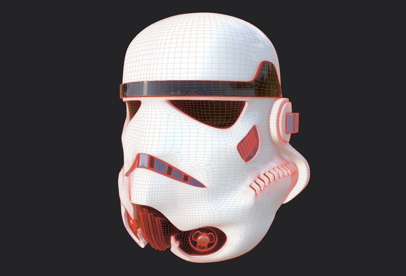 3D model DIY star wars stormtrooper helmet VR / AR / low-poly | CGTrader
