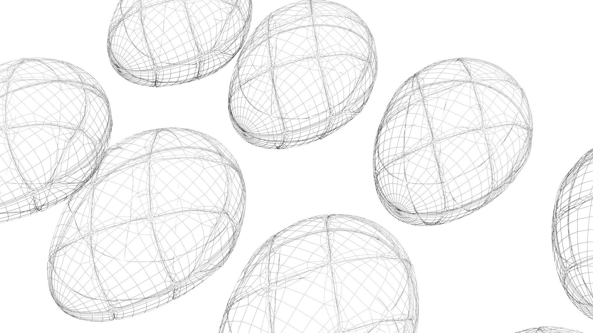 Metallic Morph Eggs Set 3D model | CGTrader