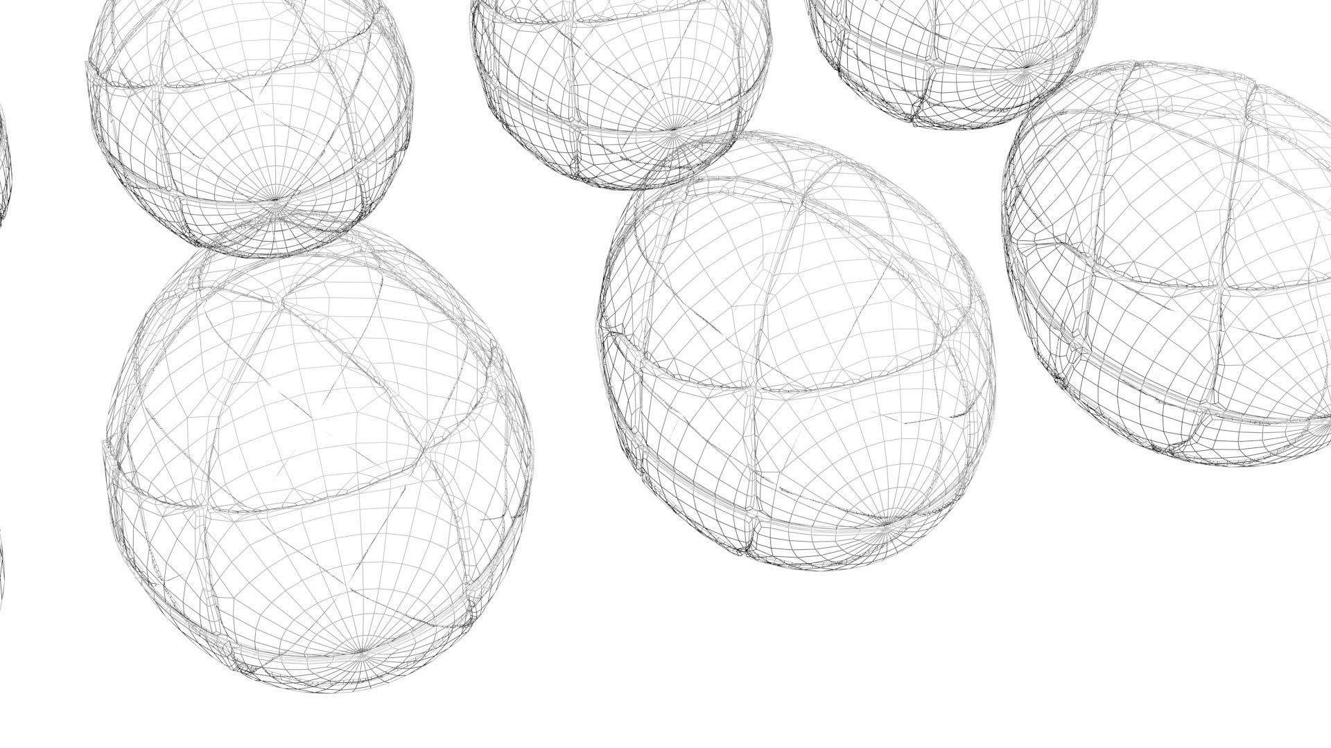 Metallic Morph Eggs Set 3D model | CGTrader