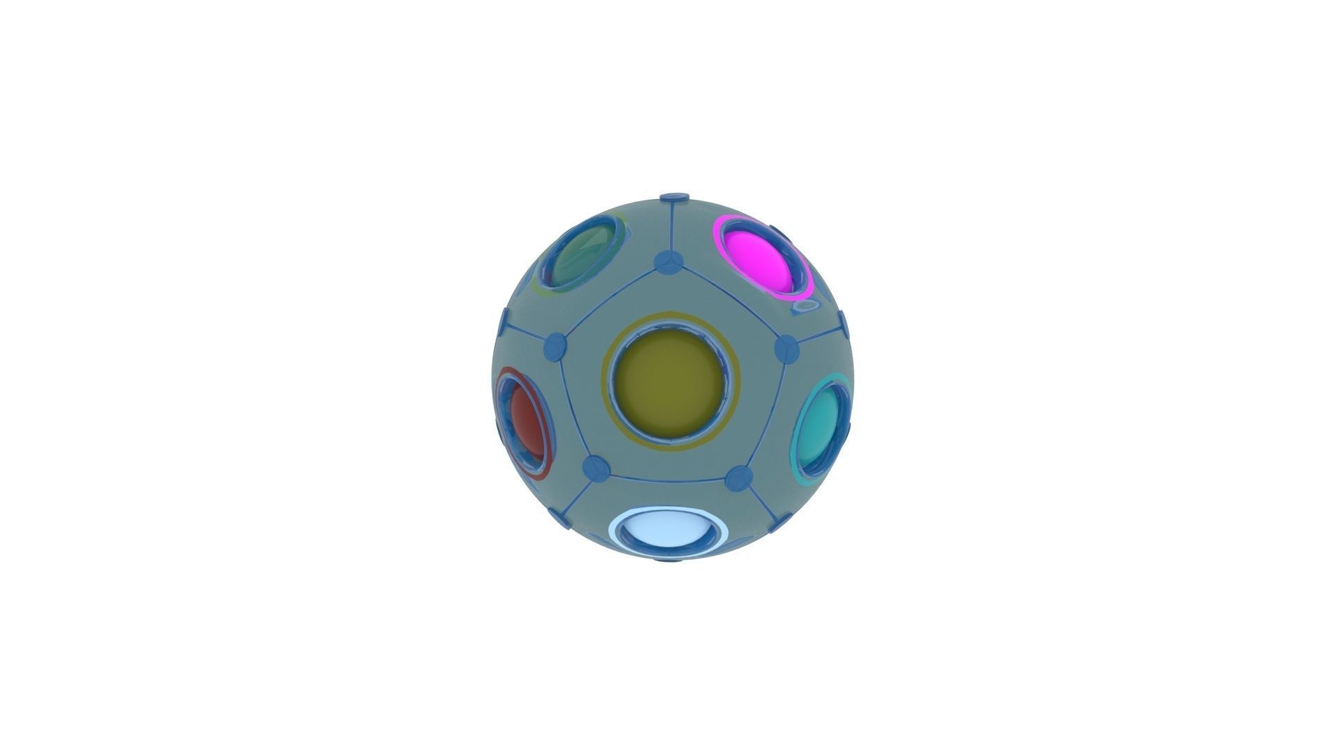 Color Shift Puzzle Balls 3D model | CGTrader