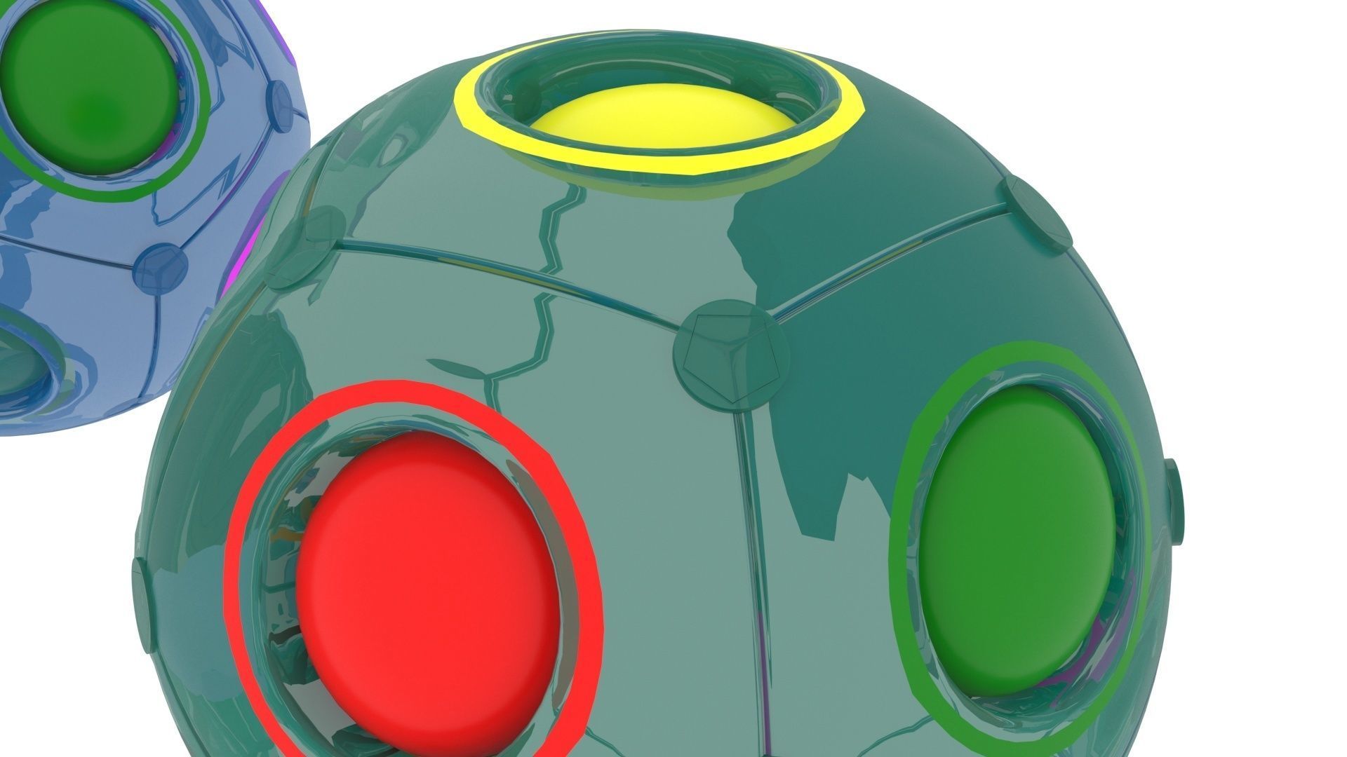 Color Shift Puzzle Balls 3D model | CGTrader