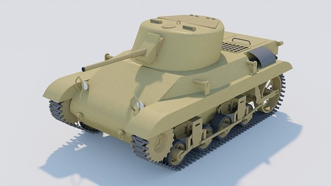 3D model M22 Locust Tank VR / AR / low-poly | CGTrader