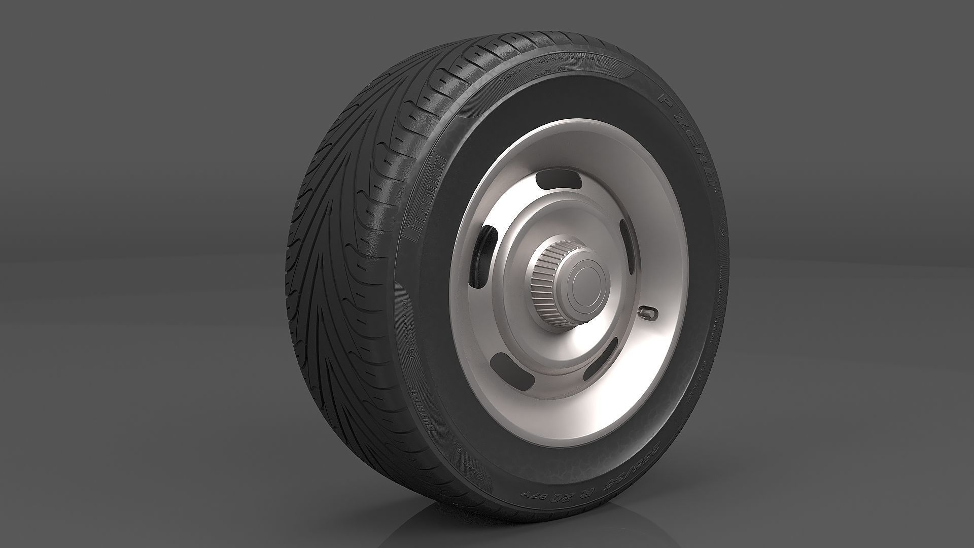Realistic Wheel Tire 5 3D model | CGTrader