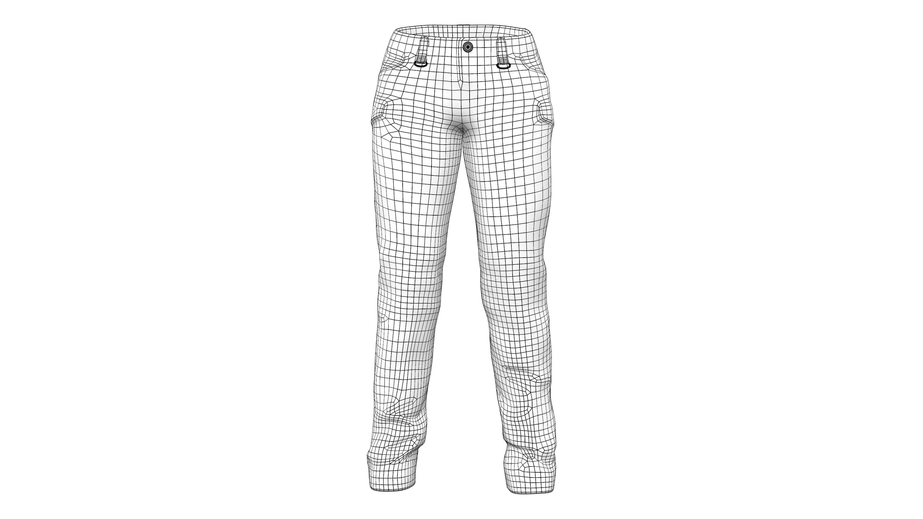 3D model Women Tactical Cargo Pants VR / AR / low-poly | CGTrader
