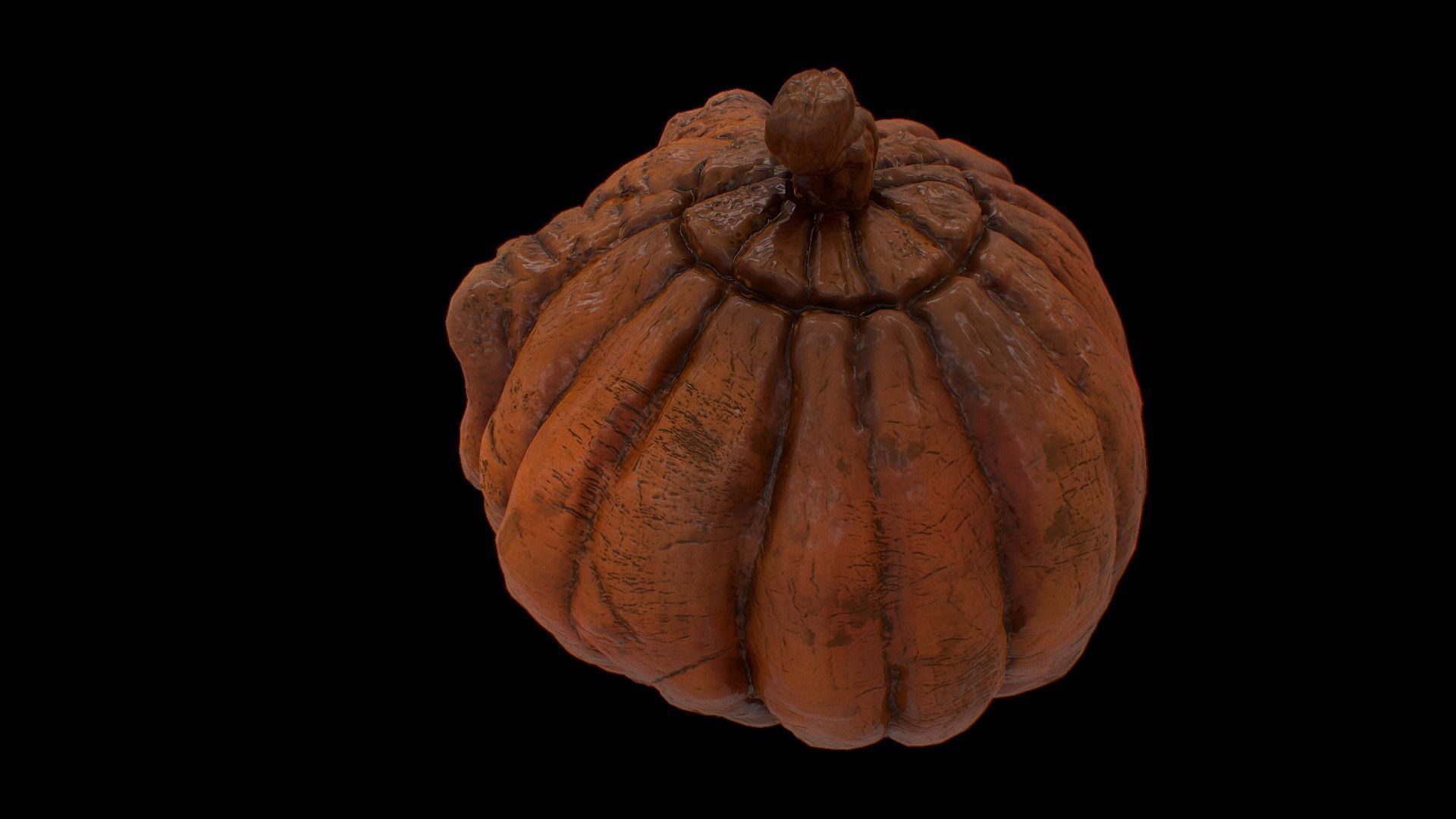 3D model Pumpkin halloween with glowing eyes VR / AR / low-poly | CGTrader