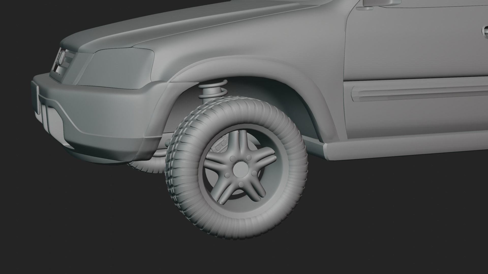 Hond Cr v CRV RD1 SUV 4x4 OFFROAD Car with basic interior free 3D model ...