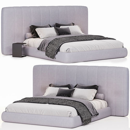 Corona scarlet bed 3D model | CGTrader