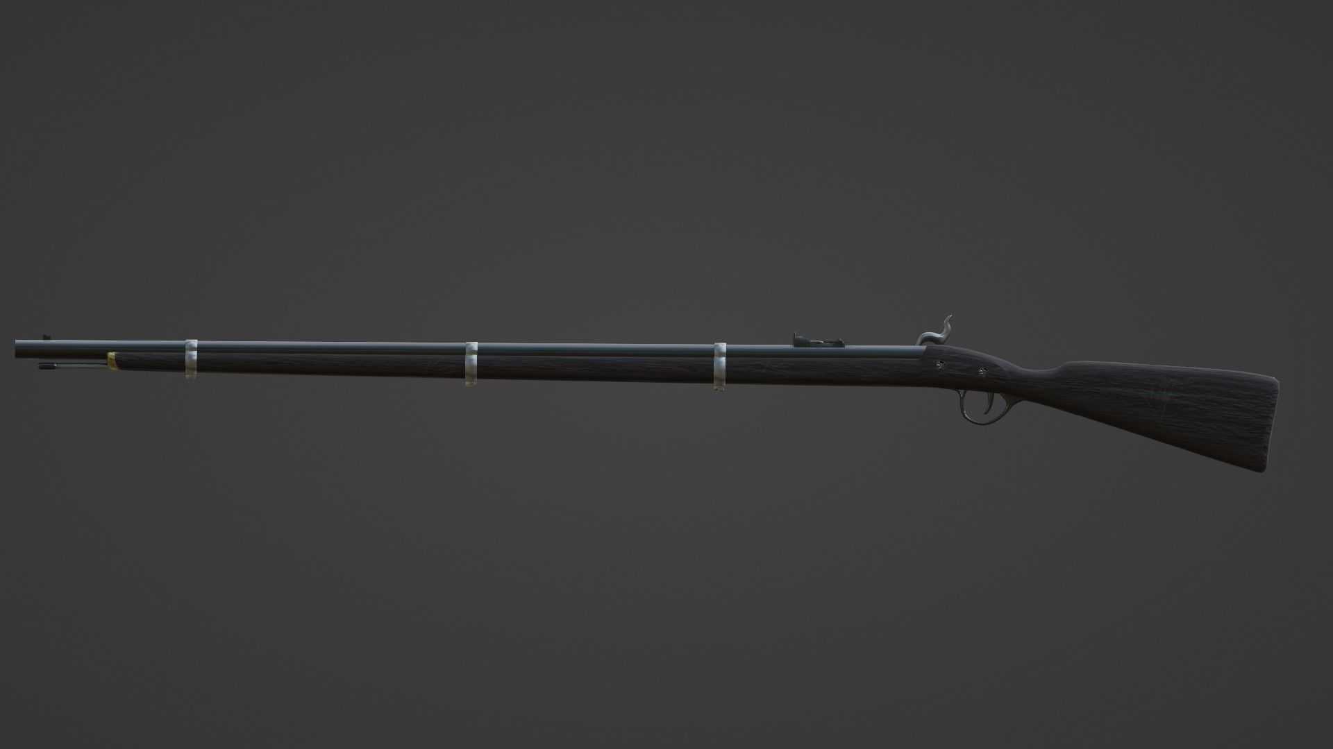 3D model 1853 Enfield Target Percussion Musket VR / AR / low-poly ...