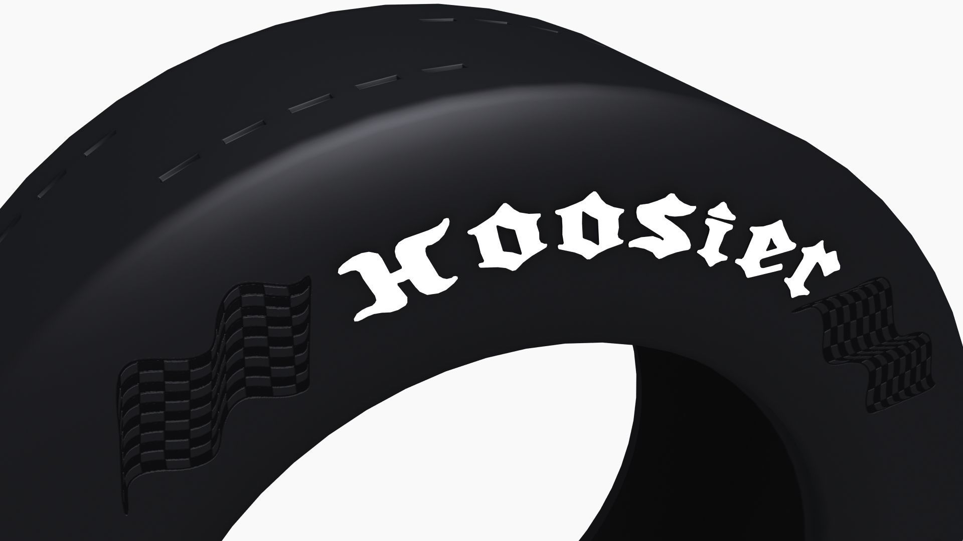 3D model Hoosier DOT Drag Radial 2 tire VR / AR / low-poly | CGTrader