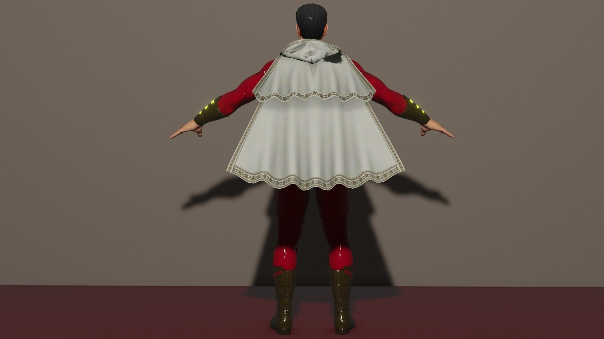 Shazam 3D model rigged | CGTrader