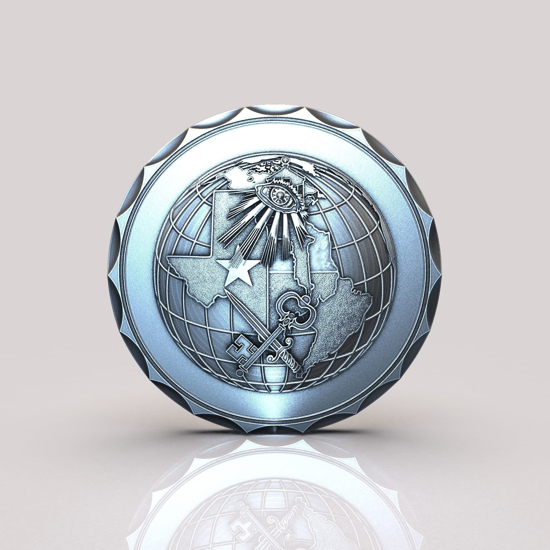 Office of Intelligence Seal 3D model 3D printable | CGTrader